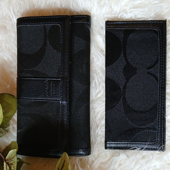 Coach | Bags | Coach Check Book Wallet Free | Poshmark